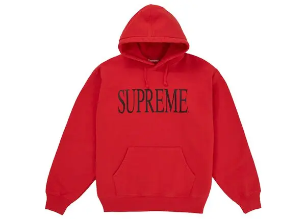 Supreme Capital Hooded Sweatshirt - Red