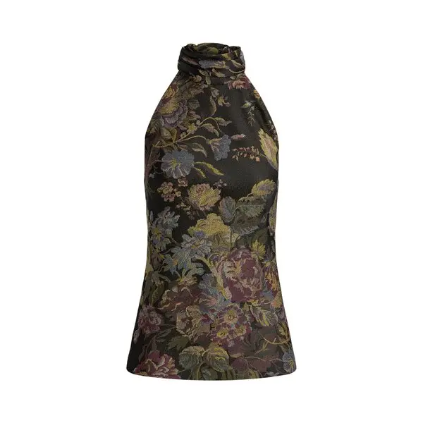 Ralph Lauren Chilton Floral Jacquard Top