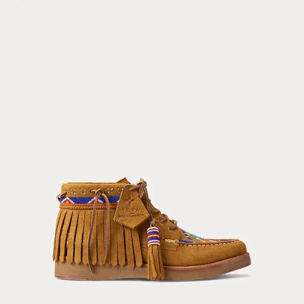 Ralph Lauren Prl X Tópa Maka Omani Suede Boot - Tan