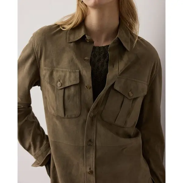 Ralph Lauren Landry Lamb-suede Shirt