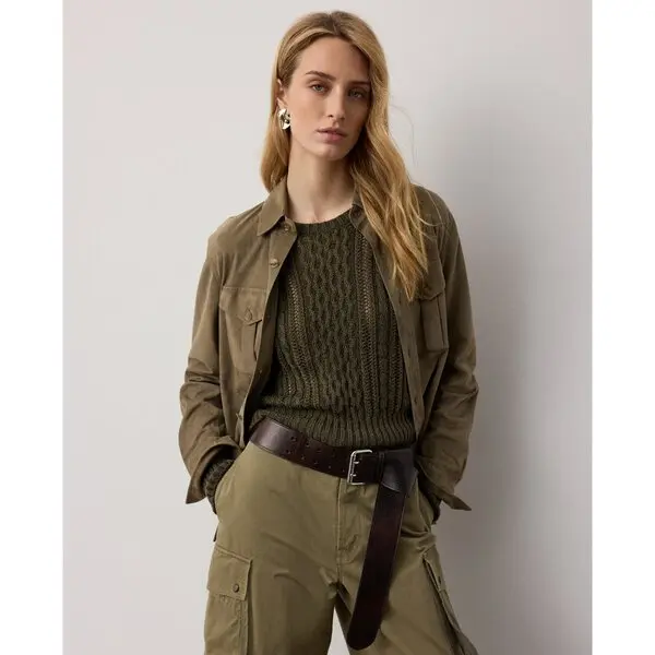 Ralph Lauren Landry Lamb-suede Shirt