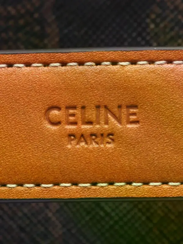 Celine Triomphe Coated Canvas Take Away Crossbody Bag