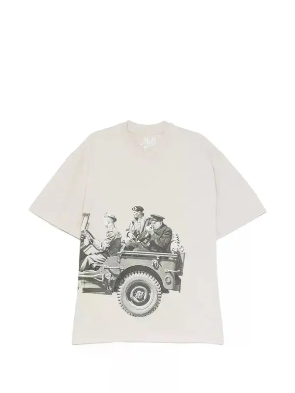 MELT Graphic-print T-shirt - Neutrals