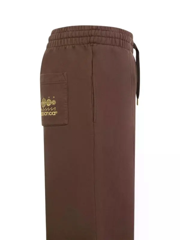 Casablanca Embroidered Pintuck Track Pants