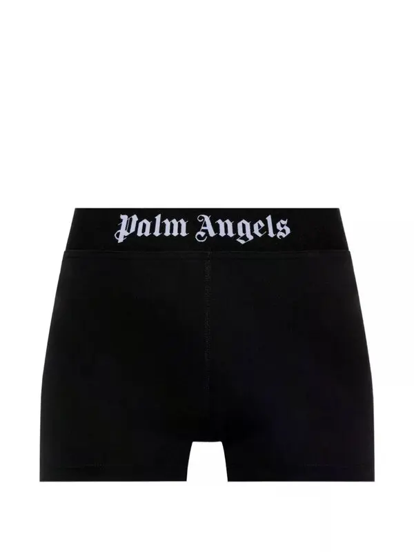 Palm Angels Logo-waistband Shorts
