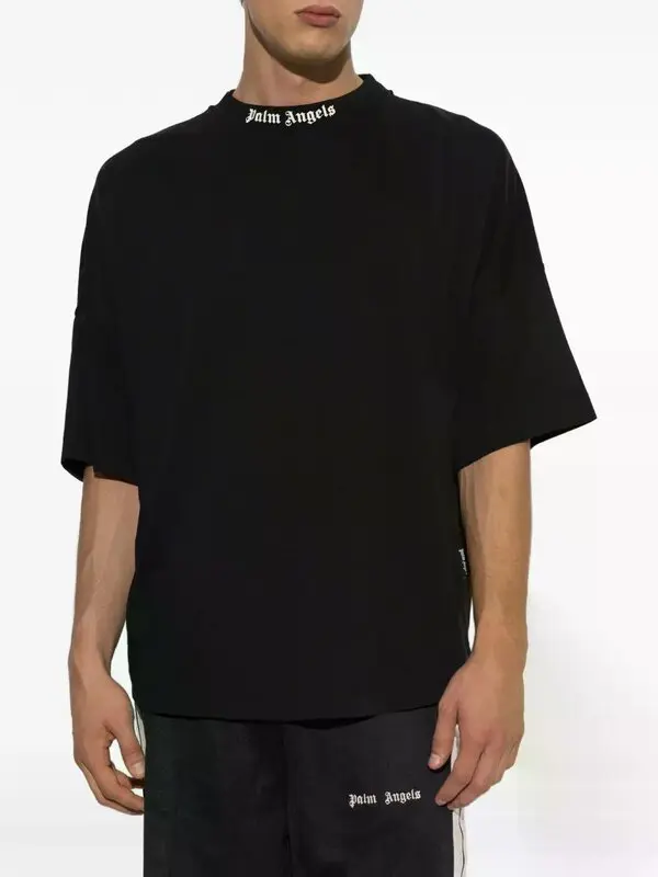 Palm Angels Logo-print Oversized T-shirt - Black