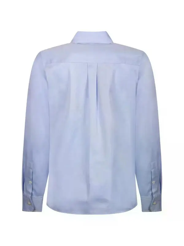 Max Mara Oxford Embroidered Shirt - Blue