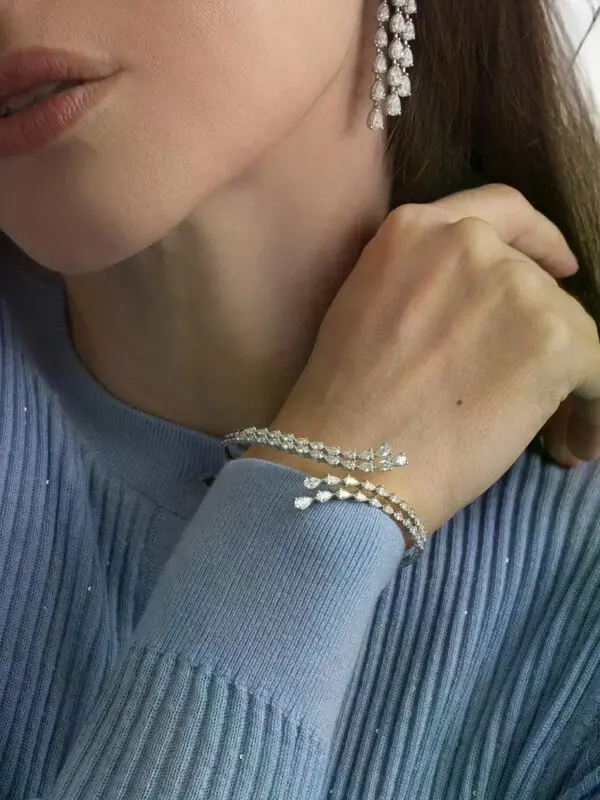 ARZANO Diamond Open Wrap Bracelet