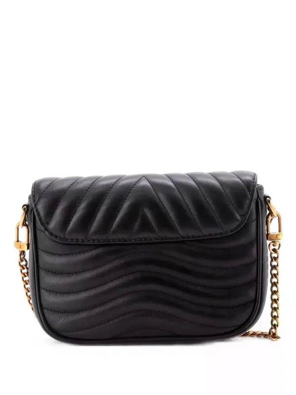 LOUIS VUITTON New Wave Multi Pochette Quilted Leather Crossbody Bag - Black