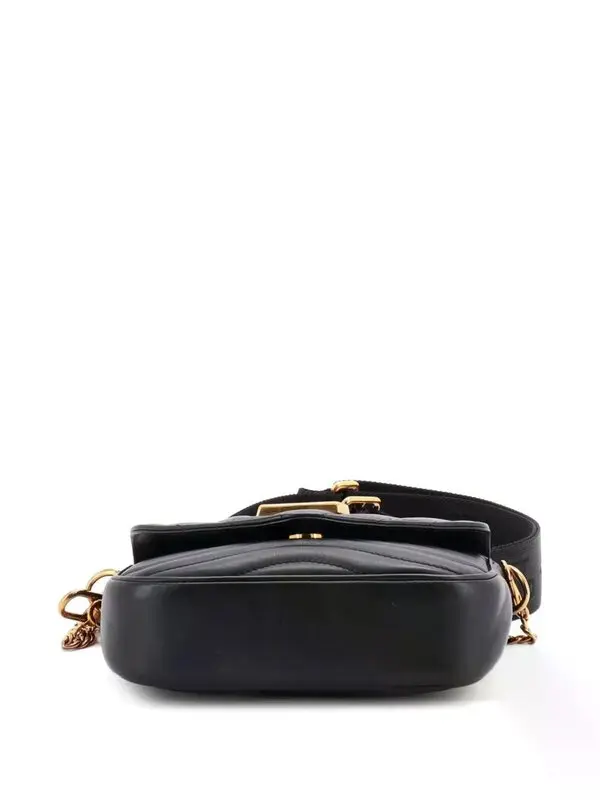LOUIS VUITTON New Wave Multi Pochette Quilted Leather Crossbody Bag - Black