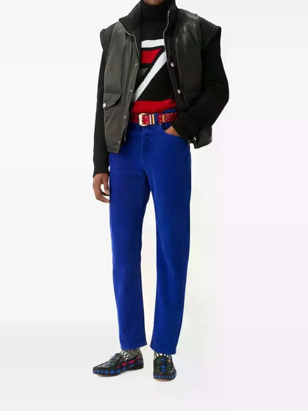 Versace Straight Corduroy Velvet Pants