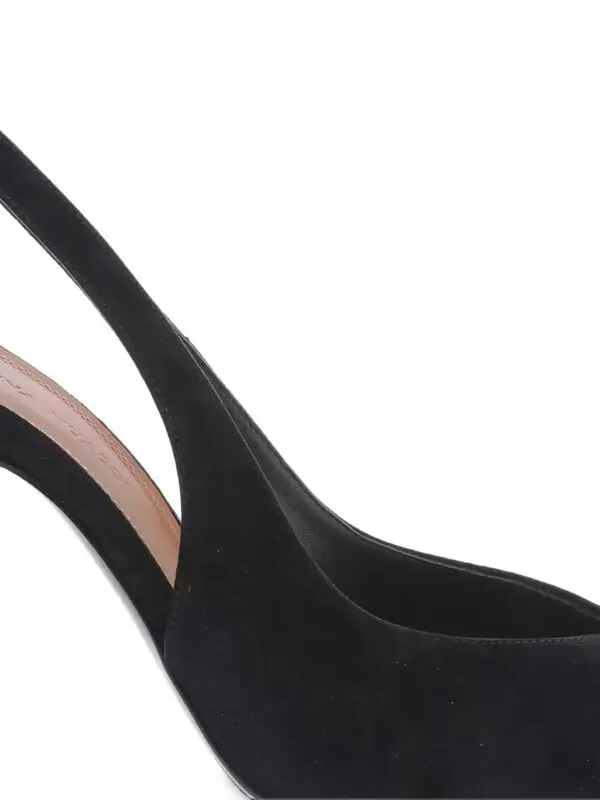Amina Muaddi Anok Pointed-toe Slingback Pumps
