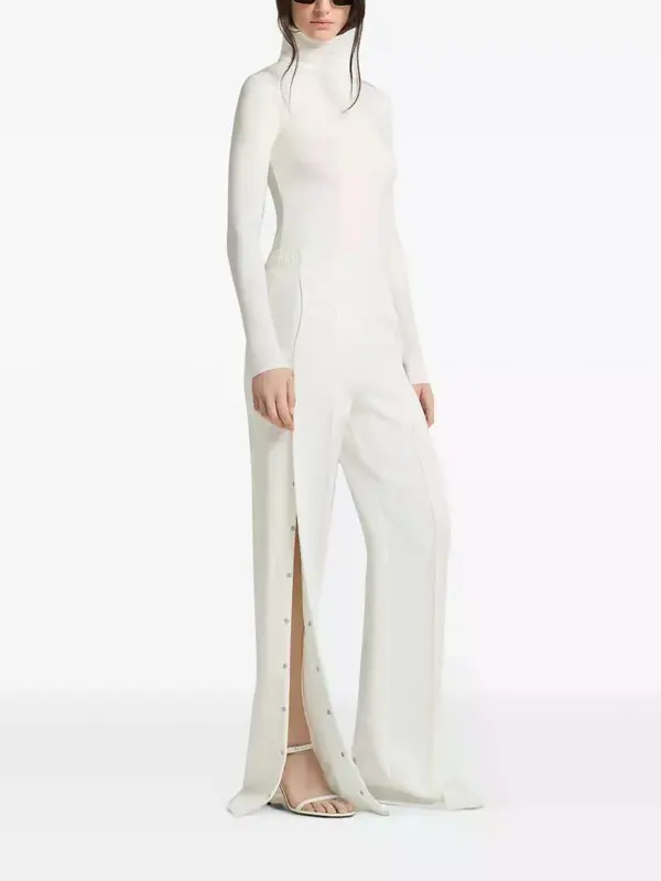 COURREGES Snap-button Twill Trousers - White