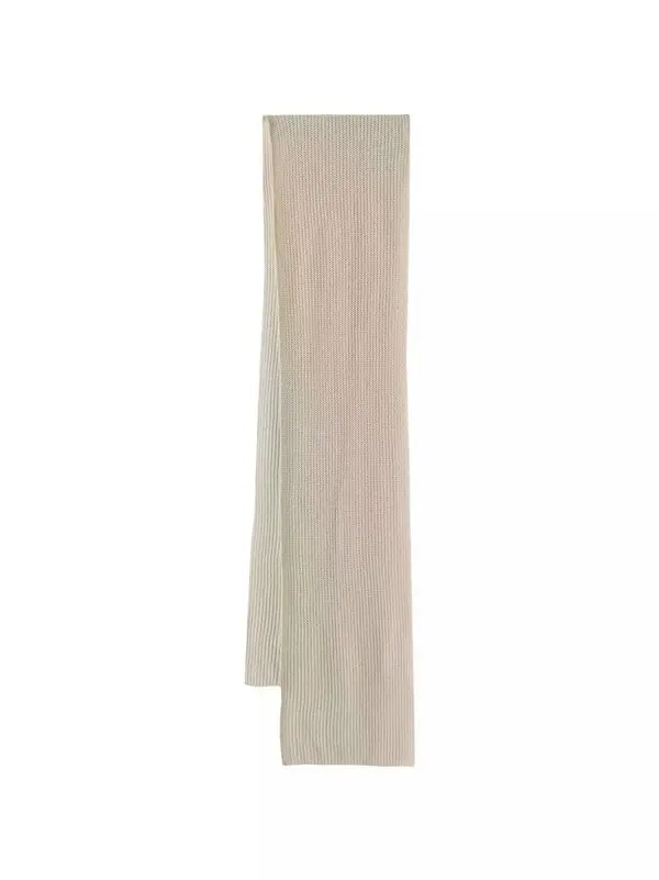 Pinko Ribbed-knit Scarf - Neutrals