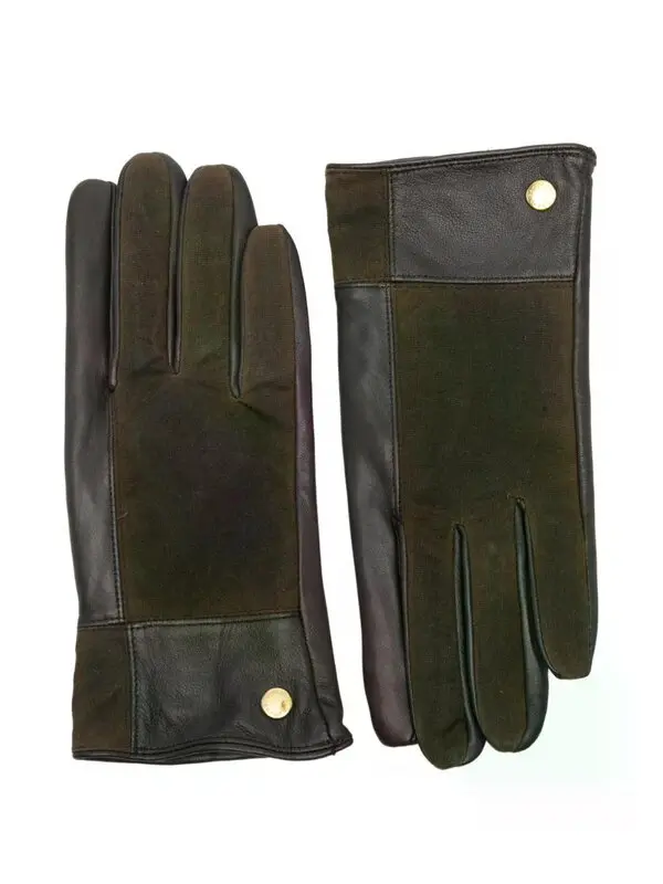 Barbour Rudson Patchwork Gloves - Brown