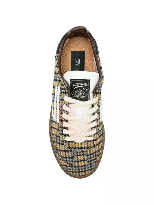 PURAAI Check-pattern Sneakers