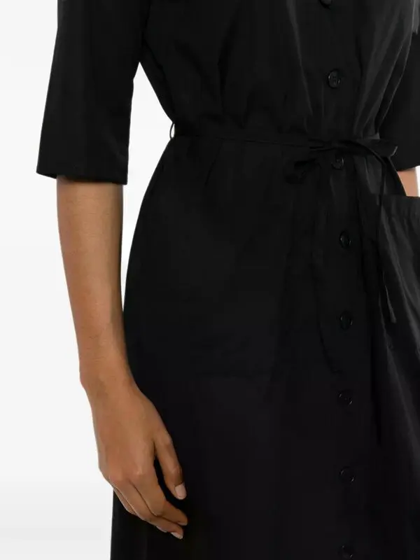 AGNES B. Ruffled-trim Belted Dress