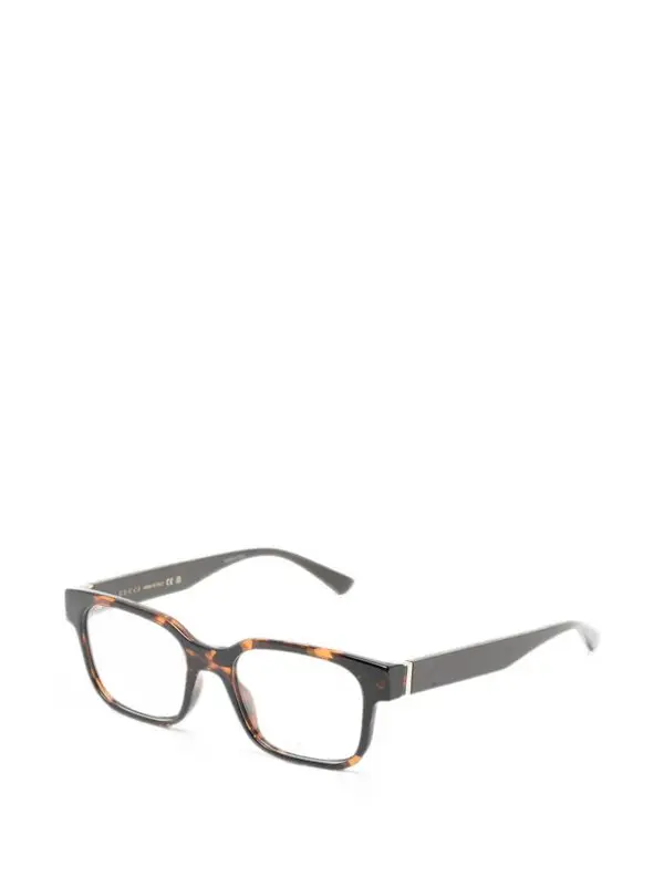 Gucci Tortoiseshell-effect Rectangle-frame Glasses