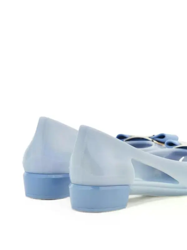 FERRAGAMO New Vara Plate Jelly Ballet Flat
