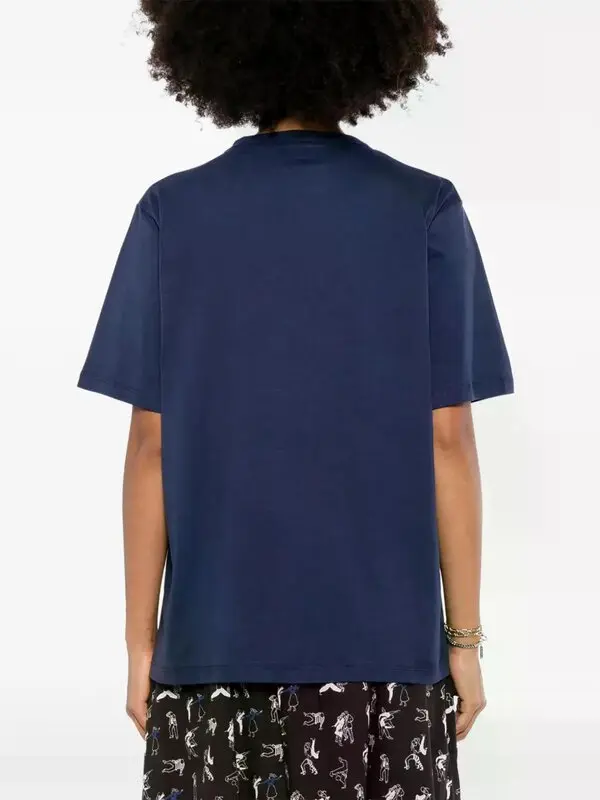 AGNES B. Heart-motif Cotton T-shirt