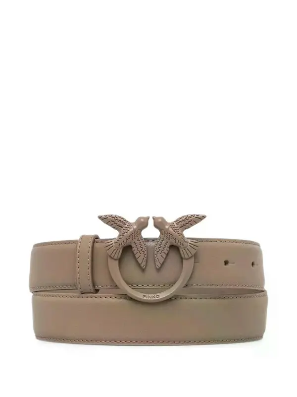 Pinko Colored-buckle Leather Belt