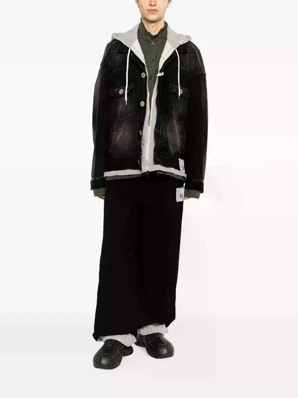 Mihara Yasuhiro Sweat Layered Wool Trousers
