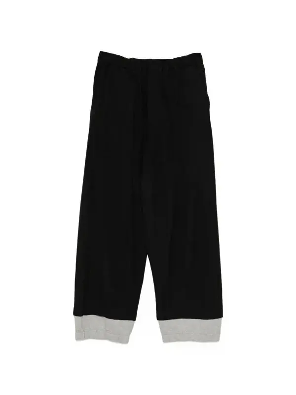 Mihara Yasuhiro Sweat Layered Wool Trousers - Black