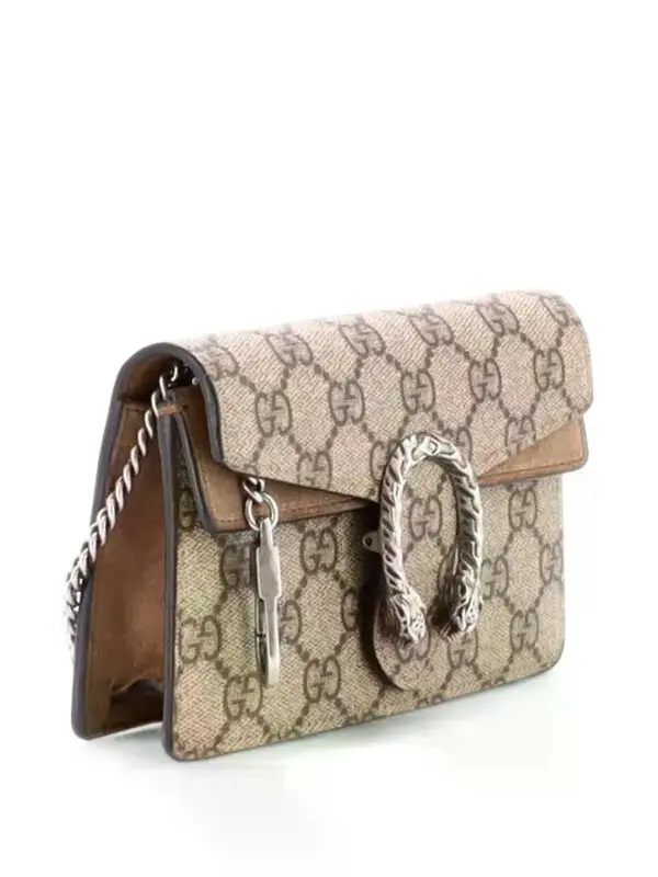 Gucci Dionysus Bag Gg Coated Canvas Super Mini Crossbody Bag