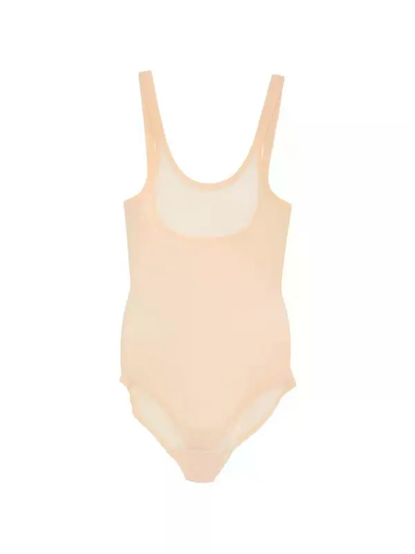 Wolford Scoop-neck Mesh Bodysuit - Neutrals