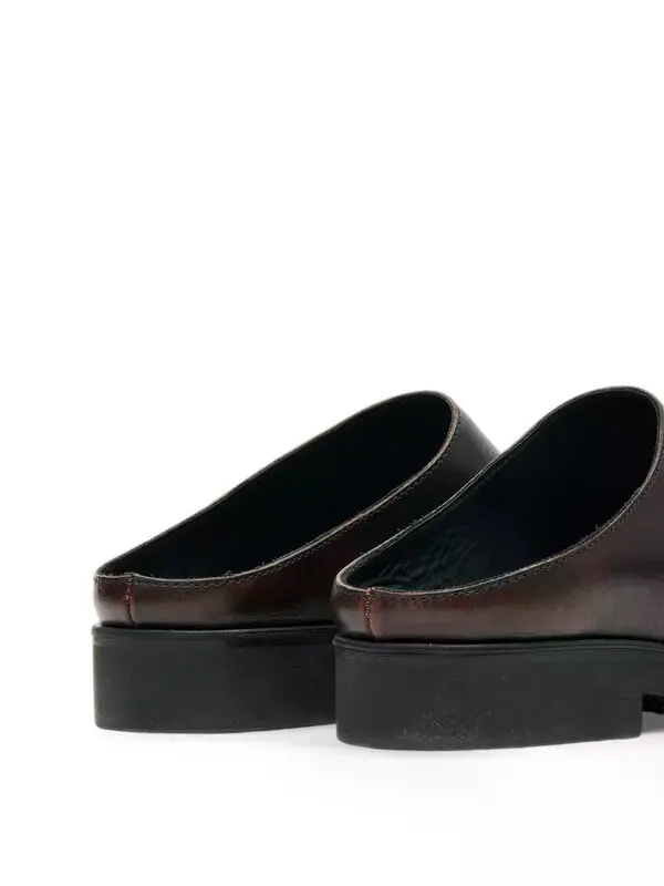 MAISON MARGIELA Round-toe Leather Mules