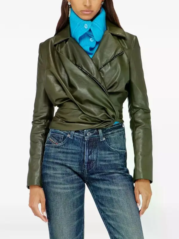 DIESEL® Draped Wrap-effect Jacket