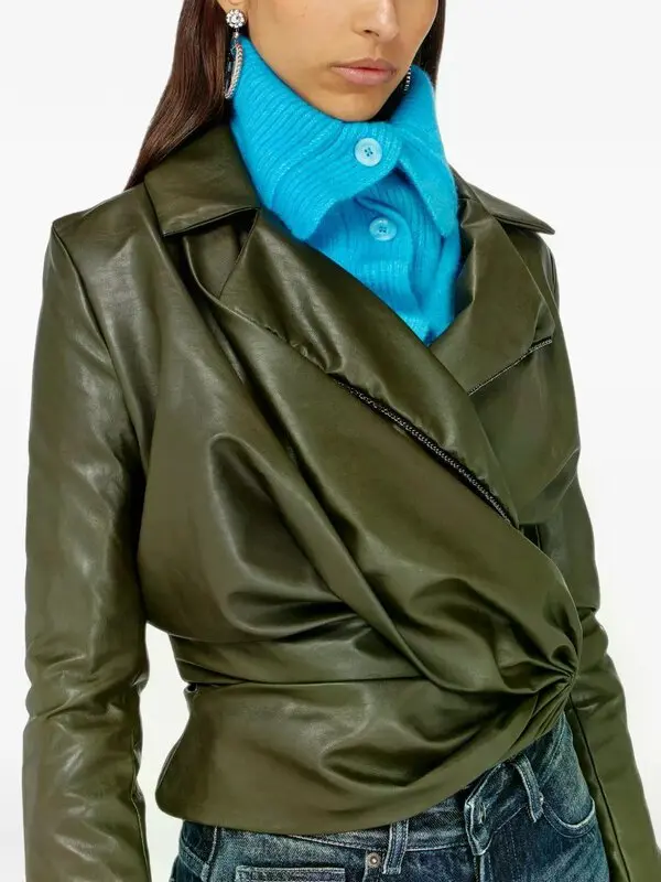 DIESEL® Draped Wrap-effect Jacket