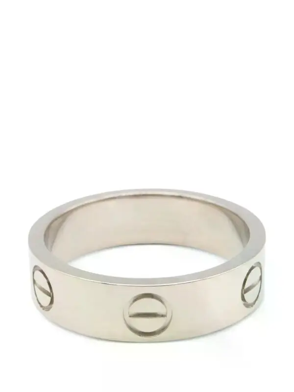Cartier 18k White Gold Love Ring - Silver