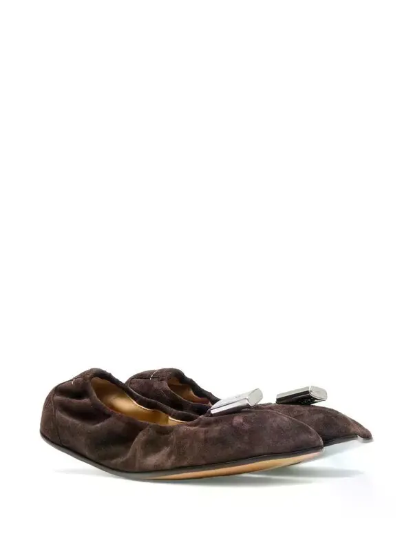 MAISON MARGIELA Anatomic Suede Ballet Flats - Brown