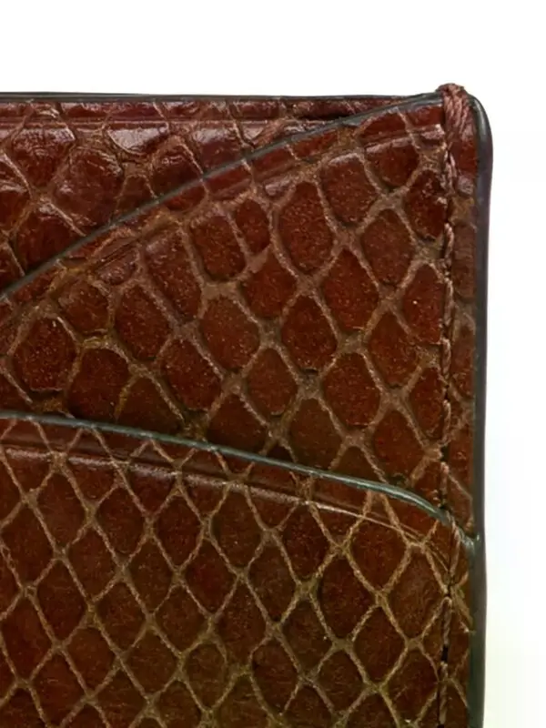 Tory Burch Romy Snake-embossed Flat Card Case
