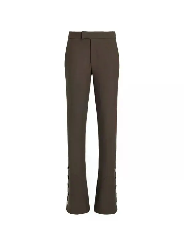 Proenza Schouler Althea Pants In Bi-stretch Double Wool - Brown
