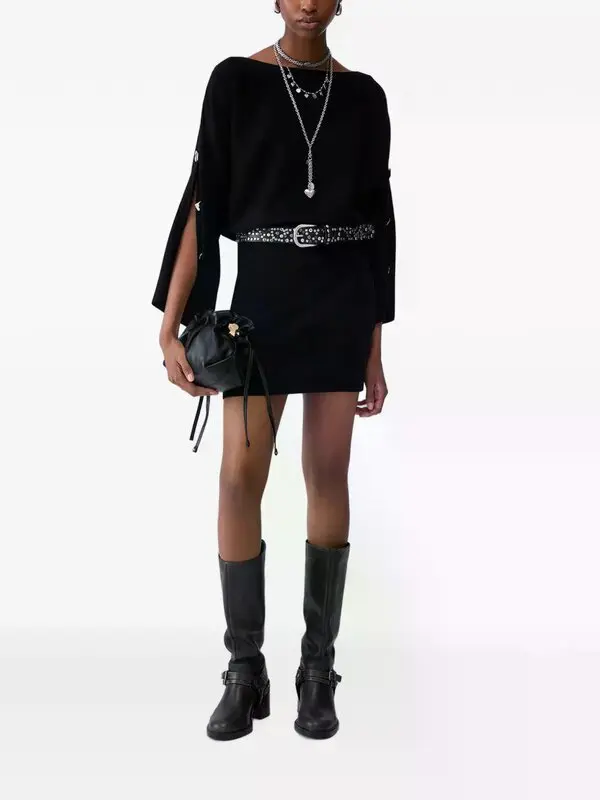 Liu Jo Short Dress With Jewel Buttons