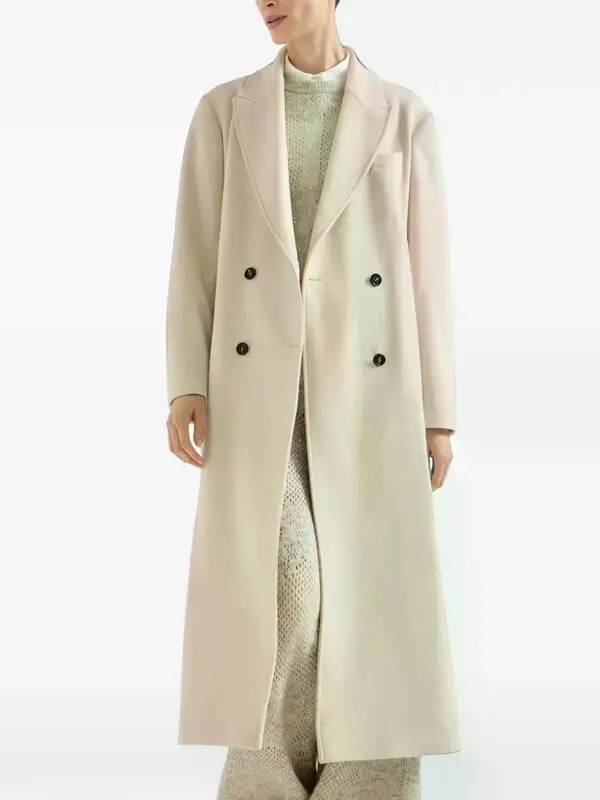 Brunello Cucinelli Lightweight Water-resistant Cashmere Coat With Monili