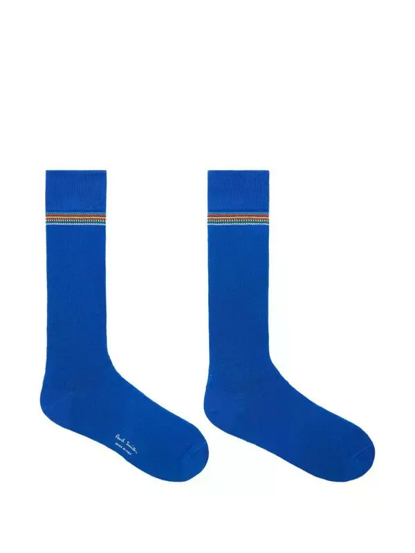 Paul Smith Signature Stripe Ribbed-cuff Socks