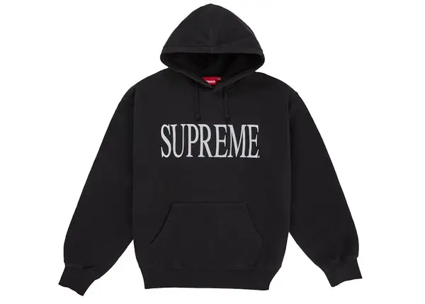 Supreme Capital Hooded Sweatshirt - Black