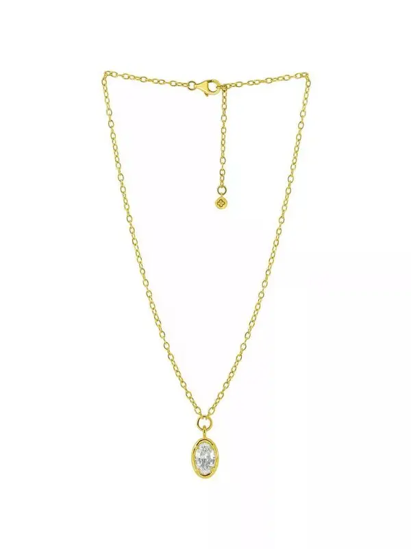 Sutra 18k Yellow Diamond Pendant Necklace - Gold