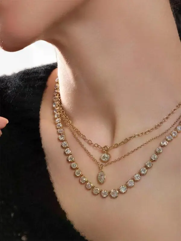 Sutra 18k Yellow Diamond Pendant Necklace