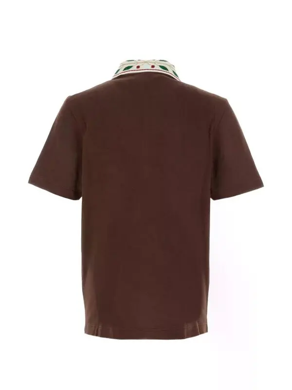 Casablanca Laurel Piqué Polo Shirt