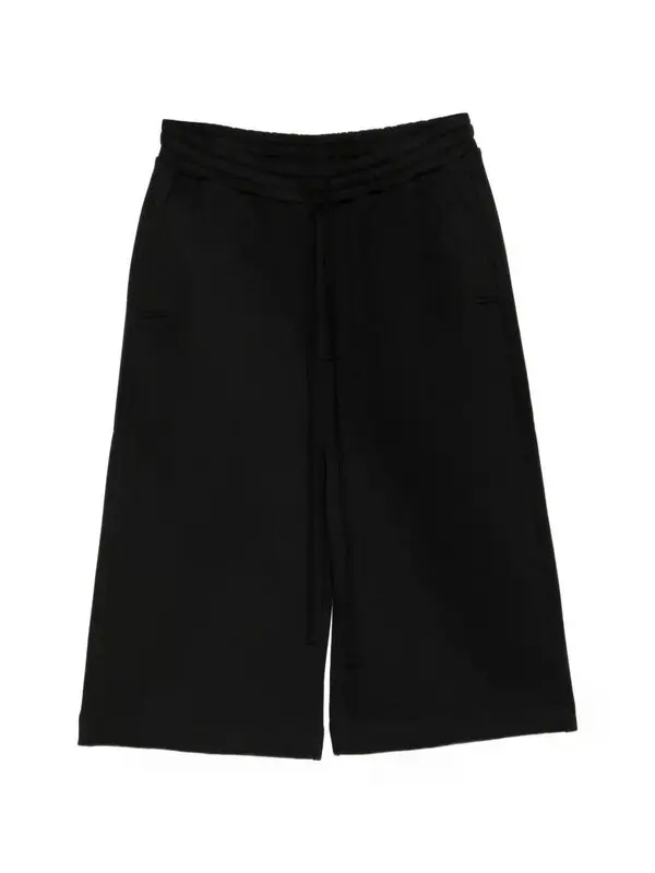 THOM KROM Drawstring Wide-leg Track Pants - Black