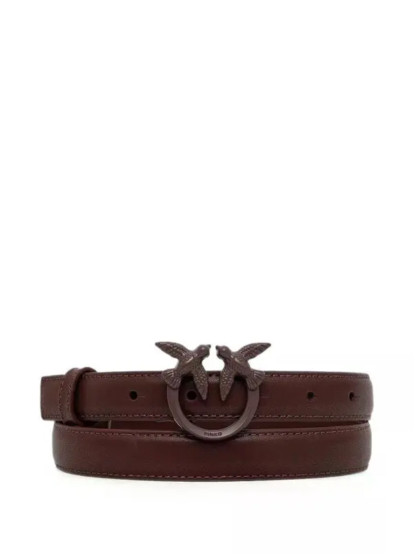 Pinko Love Birds Thin Colour-block Leather Belt