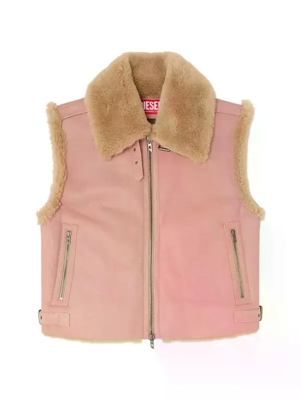 DIESEL® Shearling Leather Vest