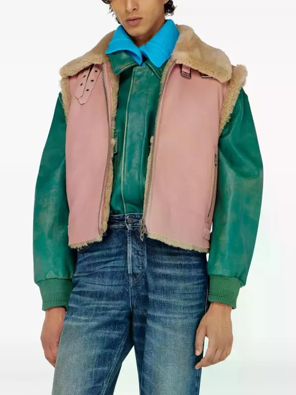DIESEL® Shearling Leather Vest