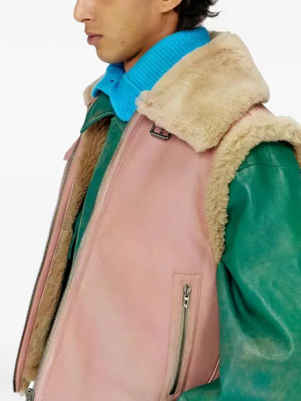 DIESEL® Shearling Leather Vest