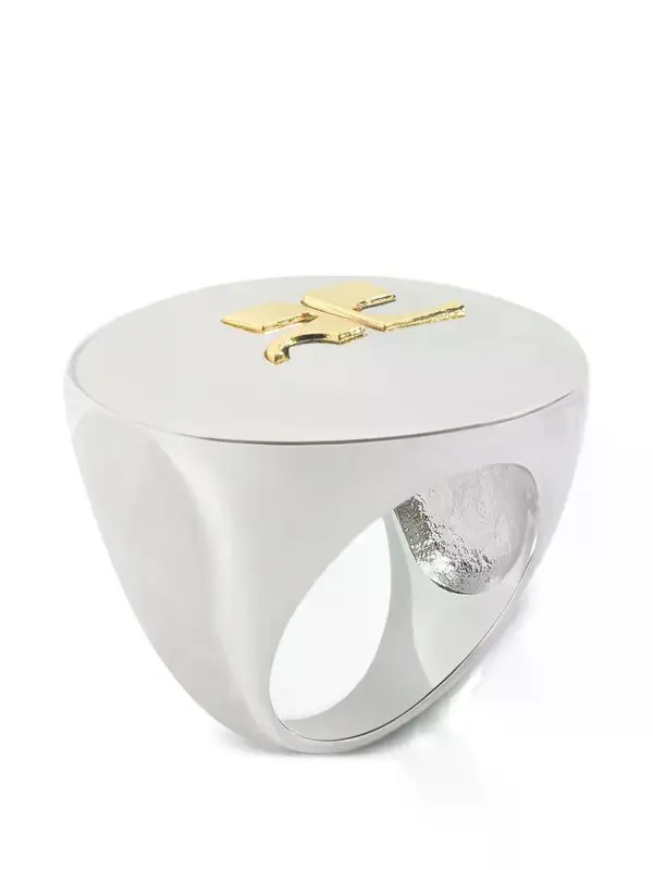 COURREGES Ac Logo-plaque Ring