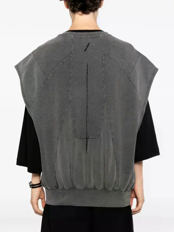 THOM KROM Distressed-effect Sleeveless Sweatshirt